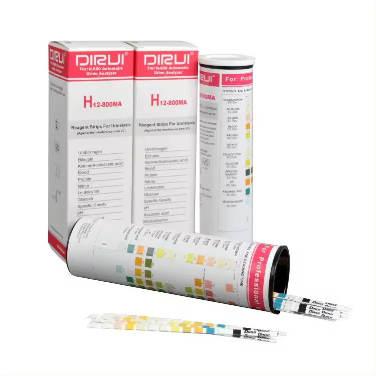 Dirui 12 Parameter Urinalysis Reagent Strip | LabMart Limited