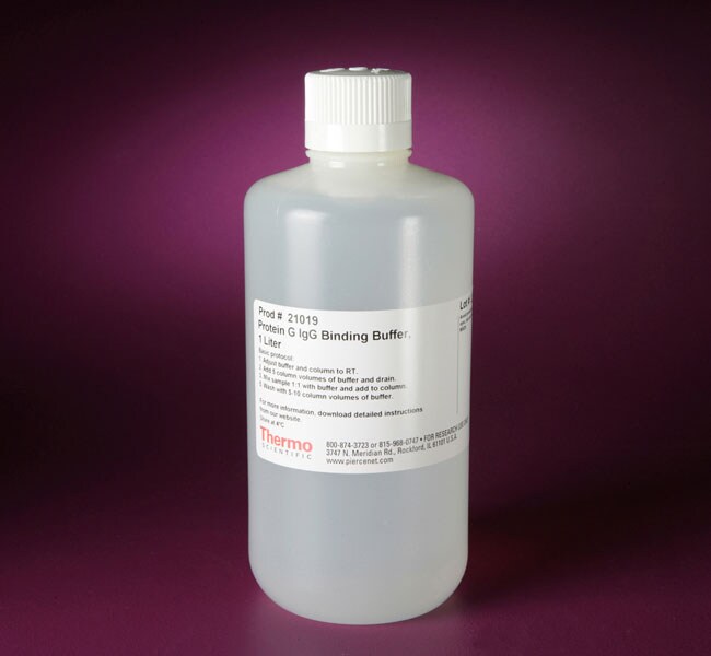 Thermo Scientific™ Pierce™ Protein G IgG Binding Buffer, pH 5.0; with 0 ...